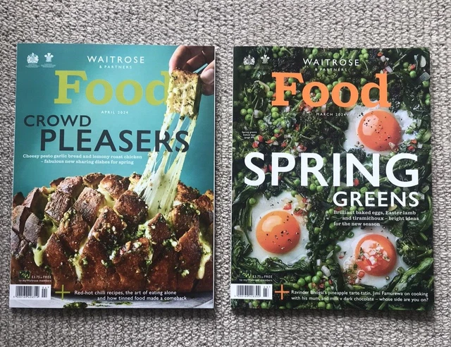 2 X WAITROSE FOOD Magazine joblot collection bundle recipes ~ MARCH ...