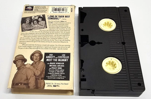 ABBOTT AND COSTELLO Meet The Mummy VHS 1993 MCA Universal £5.47 ...