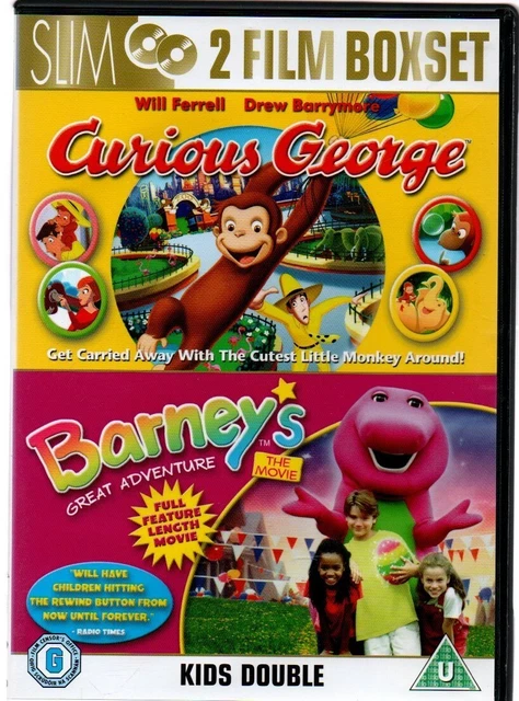CURIOUS GEORGE / Barney's Great Adventure - The Movie (2 disc DVD, 2007 ...