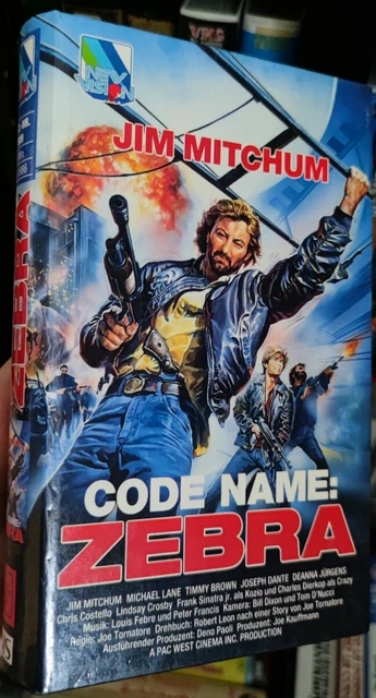 CODE NAME CODENAME Zebra Jim Mitchum VHS Hartbox Rarität EUR 34,99 ...