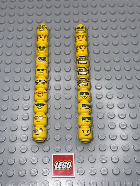 LEGO® FIGUREN KÖPFE Gesicht Kopf Figur Ritter Eisenbahn Space Star Wars ...