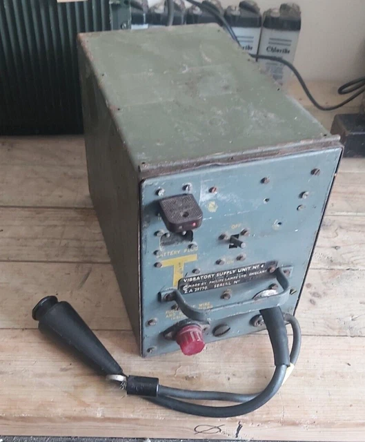 WW2 ARMY MILITARY Radio Wireless Set PCR RECEIVER POWER SUPPLY IN WS22 ...
