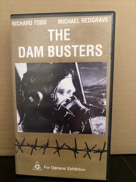 DAM BUSTERS - VHS Video Cassette Tape VGC War Richard Todd, Michael ...