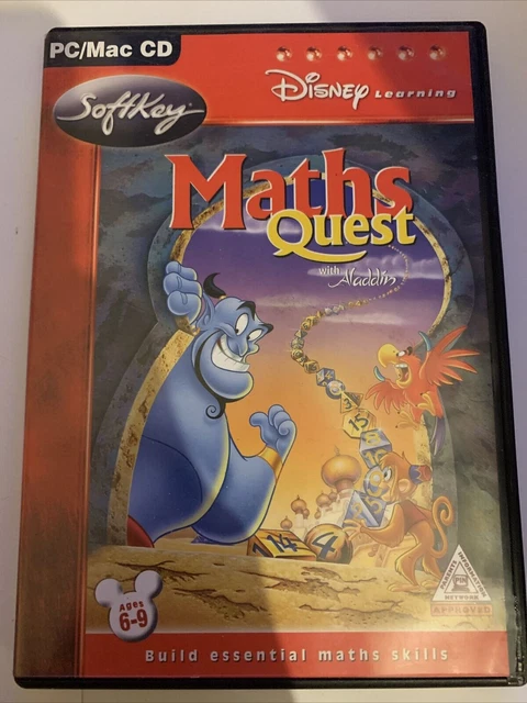 DISNEY'S MATHS QUEST & Aladdin $5.79 - PicClick AU