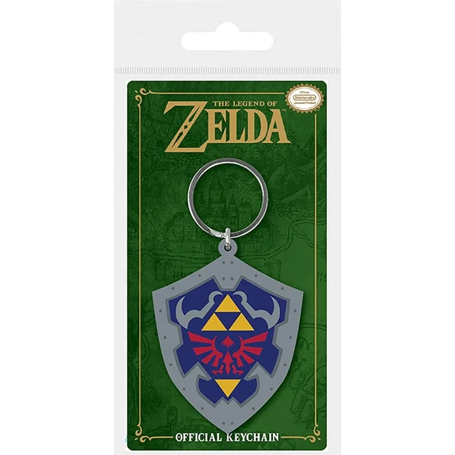 KEYRING THE LEGEND Of Zelda Hylian Shield Rubber Keychain Brand New Official £3.99 - PicClick UK