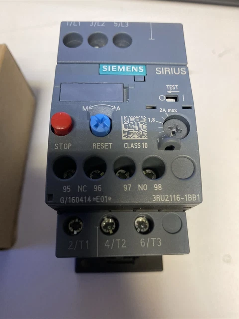 SIEMENS OVERLOAD RELAY 3RU2116-1BB1 Group S00 Class 10 3RU2116-1BB1 £42 ...