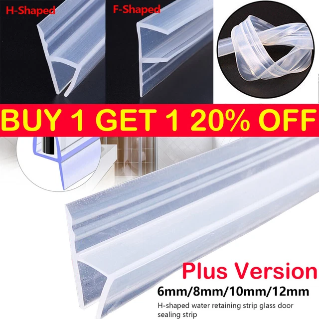 2m F U H Shape Bath Door Shower Screen Enclosure Seal Strip For 6 8