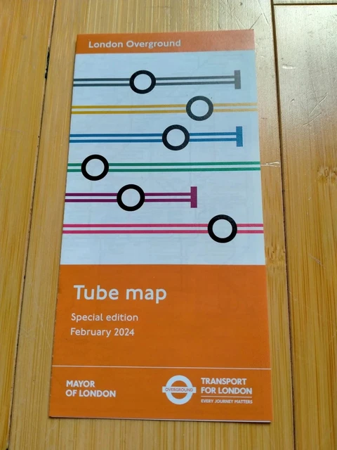 LONDON OVERGROUND/UNDERGROUND SPECIAL Edition Pocket Tube Map (February ...