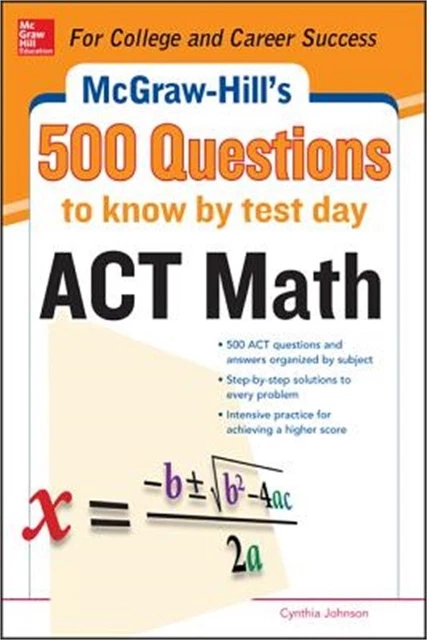 500 ACT MATH Questions to Know by Test Day (livre de poche ou softback ...
