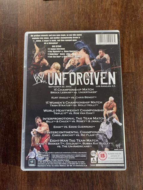 WWF WWE UNFORGIVEN 2002 Wrestling DVD £12.92 - PicClick UK