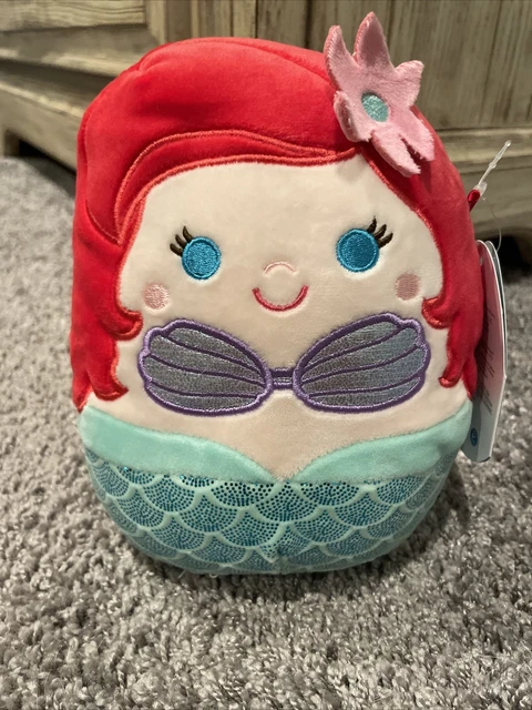 DISNEY SQUISHMALLOW 7.5” ARIEL The Little Mermaid Original Kelly Toy ...