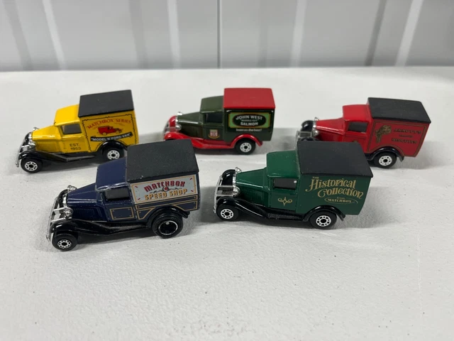 5X VINTAGE 1979 Matchbox Model A Ford Diecast Car Superfast Mixed EUR ...