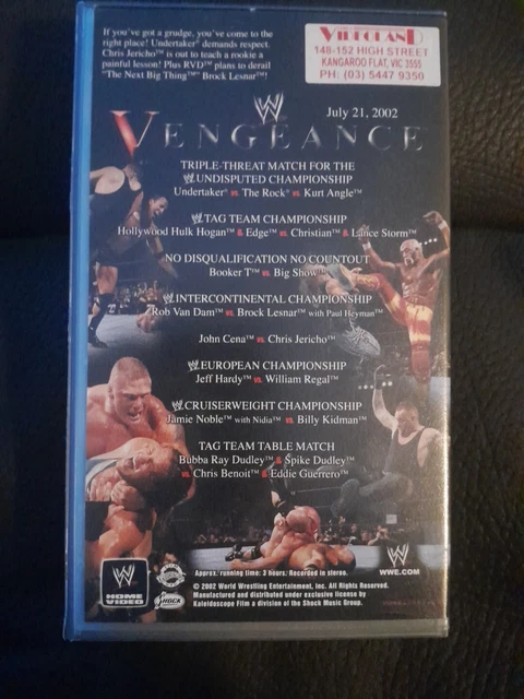 WWE WWF VENGEANCE 2002 Wrestling Vhs Video £12.53 - PicClick UK