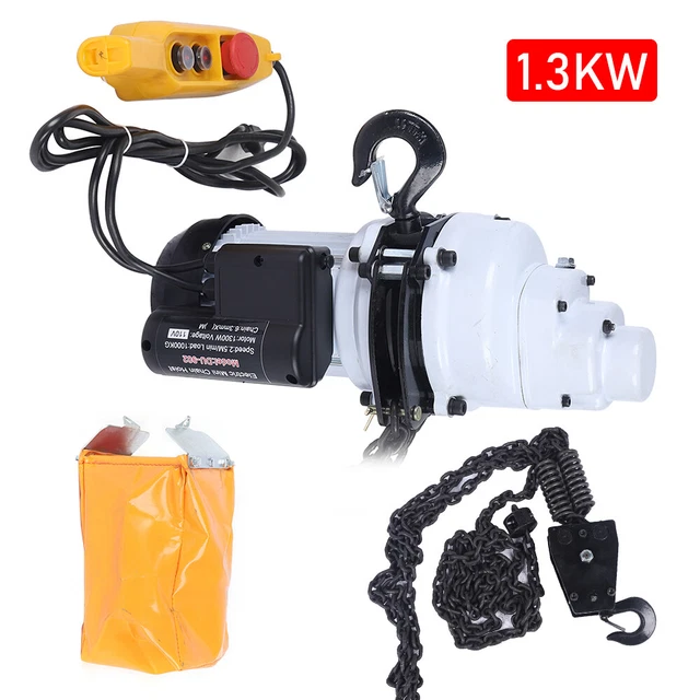 1 TON ELECTRIC Chain Hoist Pure Copper Motor, Alloy Steel Hook, G80 ...
