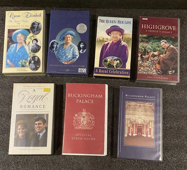 THE ROYAL FAMILY VHS Video Tape Bundle X 7 - Queen Elizabeth ...
