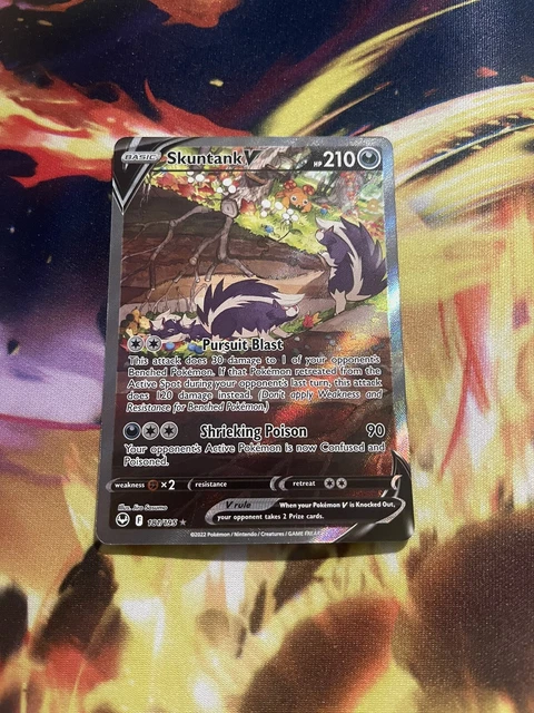 POKEMON - SILVER Tempest - Skuntank V - Alternate Full Art - 181/195 - NM/M EUR 29,33 - PicClick FR