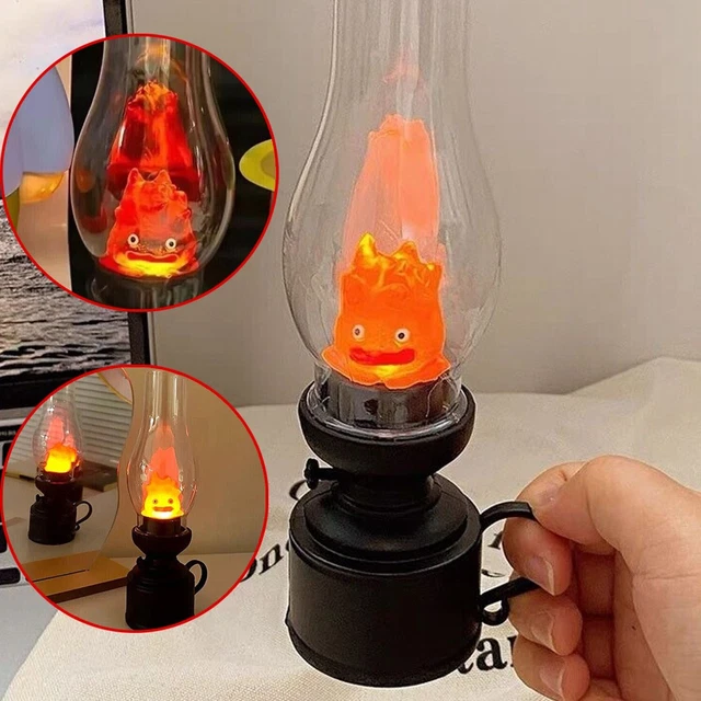 HOWL'S MOVING CASTLE Calcifer Night Light Hanging Lamp Ghibli Fan ...