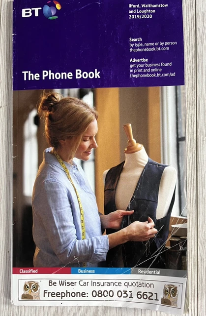 BT THE PHONE Book 2019/2020 - Ilford, Walthamstow & Loughton £7.38 ...