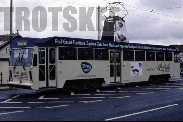 35MM SLIDE BLACKPOOL Transport Single Decker Tram Strassenbahn 646 2004 Original £4.99 - PicClick UK