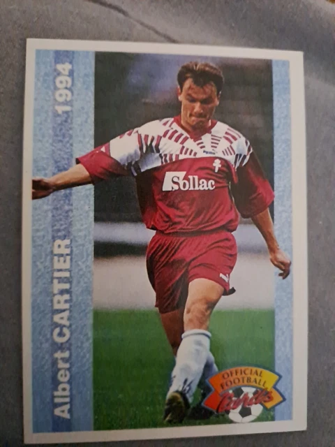 CARTE PANINI - Official Football Carts 1994 - N°67 Albert Cartier EUR 0 ...