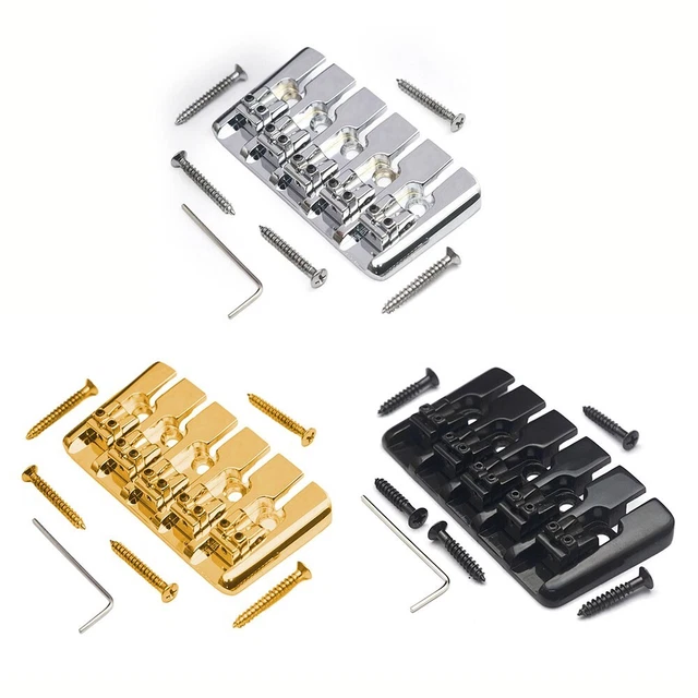 CLASSIC 5 STRING Locked Bass Saddle Bridge for Electric Bass Non ...
