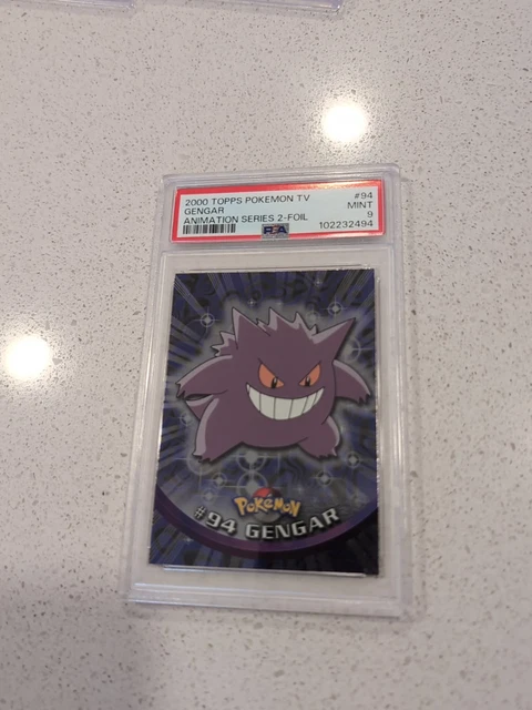POKEMON TOPPS TV animation Gengar #94 MP Blue Logo $280.00 - PicClick CA