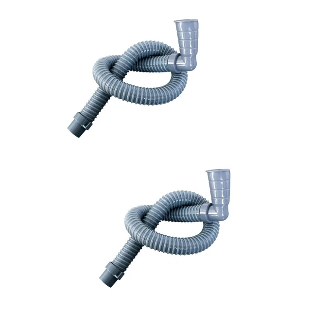 2 PIECES WASHING Machine Waste Pipe Extension Hose Washer Drainage £30. ...