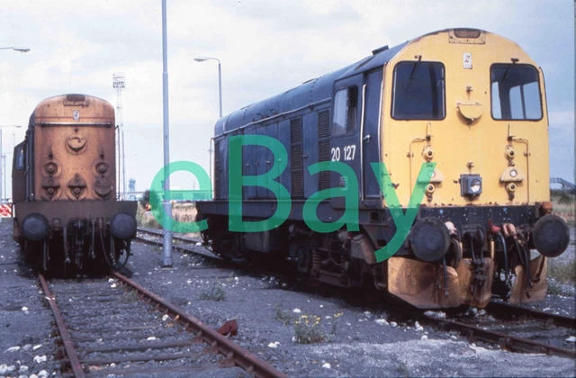 35MM RAILWAY SLIDE of Class 20 20127 & 20069 @ Thornaby £4.99 - PicClick UK