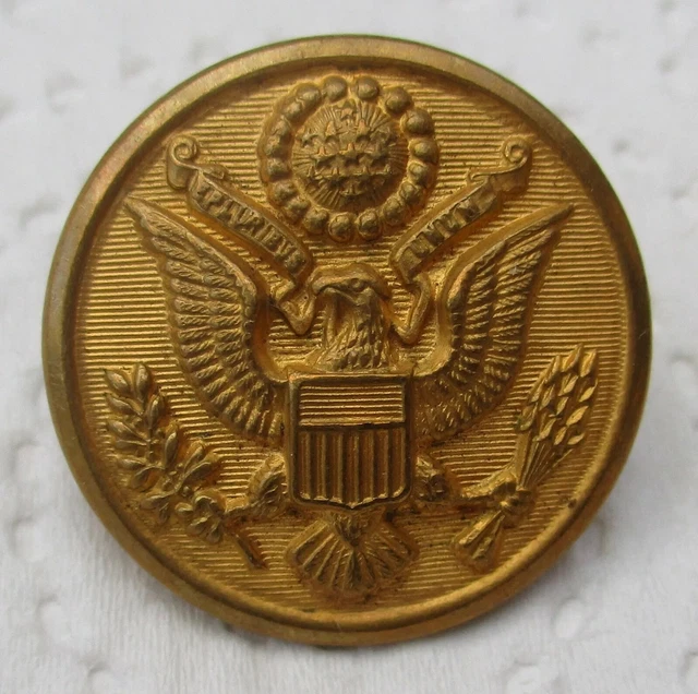 WW2 PERIOD:&US USAAF (& ARMY) GILDED BRASS BUTTON" (Large, 23mm, Army ...
