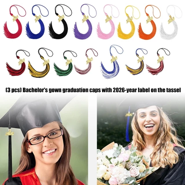 2026 GRADUATION TASSELS Silk Decoration For Cap Year Emblems Crafting ...