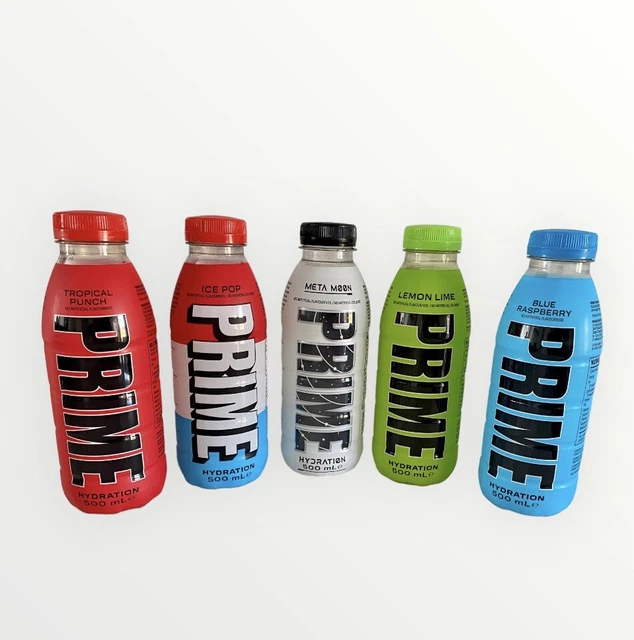 PRIME HYDRATION DRINK by Logan Paul x ksi, Set of 5, 500ml Bottles £18. ...