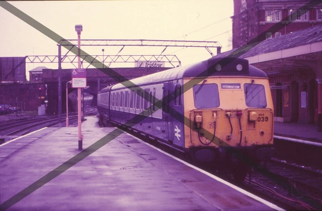 RAILWAY LOCOMOTIVE 35MM Slide – Class 304 Emu At Altringham Station ...
