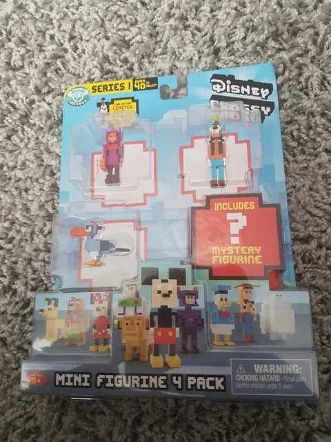 DISNEY CROSSY ROADS Four Figure Mini Pack Goofy Hiro Super Suit Zazu £ ...