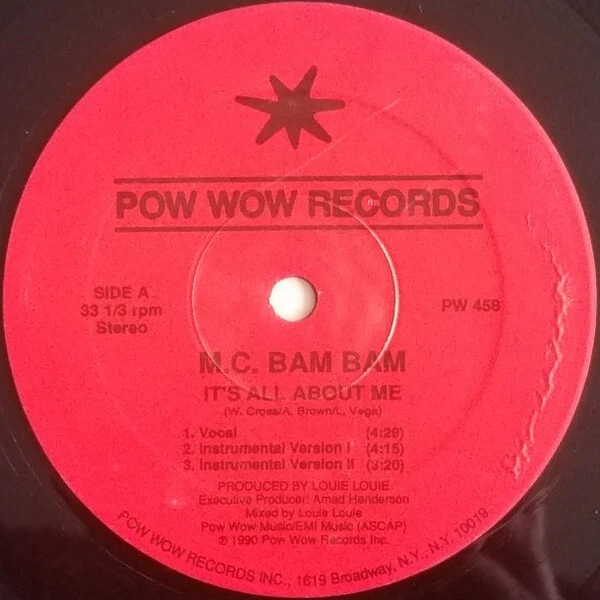 MC BAM BAM - It's All About Me (12") EUR 23,26 - PicClick FR