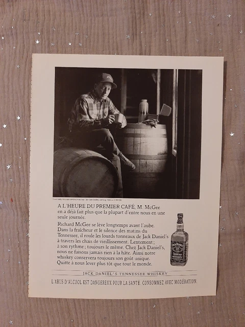 PUBLICITÉ DE PRESSE ancienne de jack daniel's de 1994 - Old paper ...