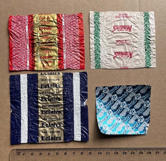 VINTAGE LOLLY WRAPPERS X 4 Inc. Minties & Freddo Frog $10.00 - PicClick AU