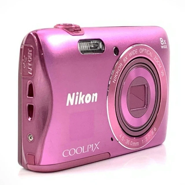 NIKON COOLPIX S3700 Compact Digital Camera pink 20.0MP $255.61 ...