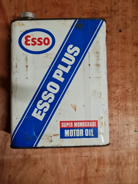 ANCIEN BIDON D'HUILE Esso Plus EUR 10,00 - PicClick FR