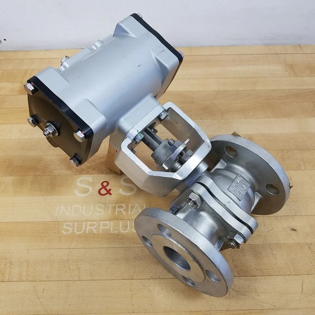 KITZ FA-2 PNEUMATIC Actuator With 10K-40 S13A Cast Stainless Ball Union ...