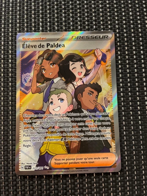 CARTE POKÉMON - Élève de Paldea 231/091 - Destinées De Paldea EV04.5 FR Secrète EUR 1,00 ...
