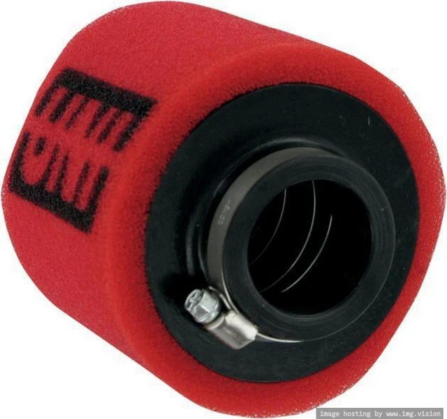 UNI UNIVERSAL CLAMP-ON Dual Layer Pod Air Filter Straight 1-1/4" ID x 3 ...