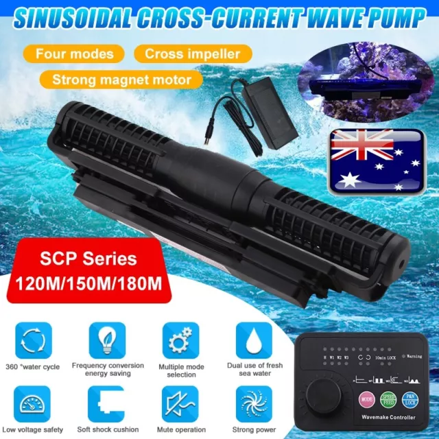 JEBAO CROSS FLOW Wave Maker Circulation Pump Powerhead SCP 120 150 180 Reef AUS $206.01 ...