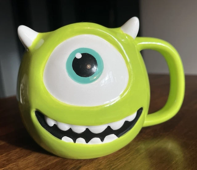 DISNEY PIXAR MONSTERS Inc Green Mike Mug 470ml 3D Character Face Mug £9 ...