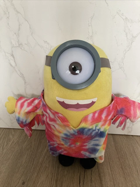 MINIONS STUART TIE-DYE Hippy Minion Despicable Me 11"Plush Cuddly Soft ...