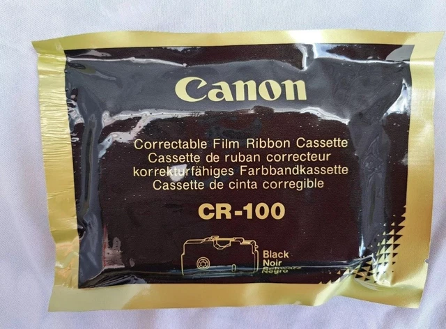 CANON CR-100 CORRECTABLE Film Ribbon Cassette Black New Sealed for ...