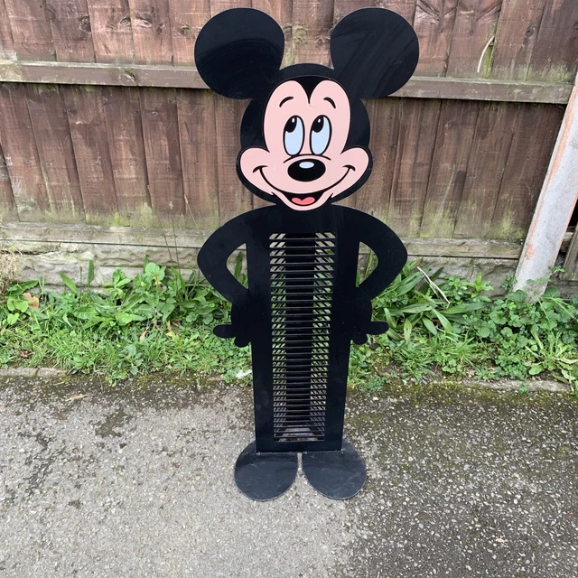 METAL CD RACK storage tower Mickey Mouse Retro Holds 33 CDs £75.00 ...