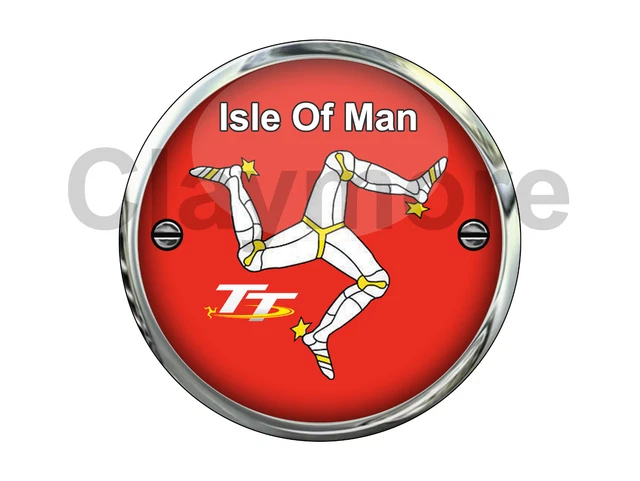 ADESIVO AUTO IOM ISOLA DI MAN camion moto camion TT RACES decalcomania ...