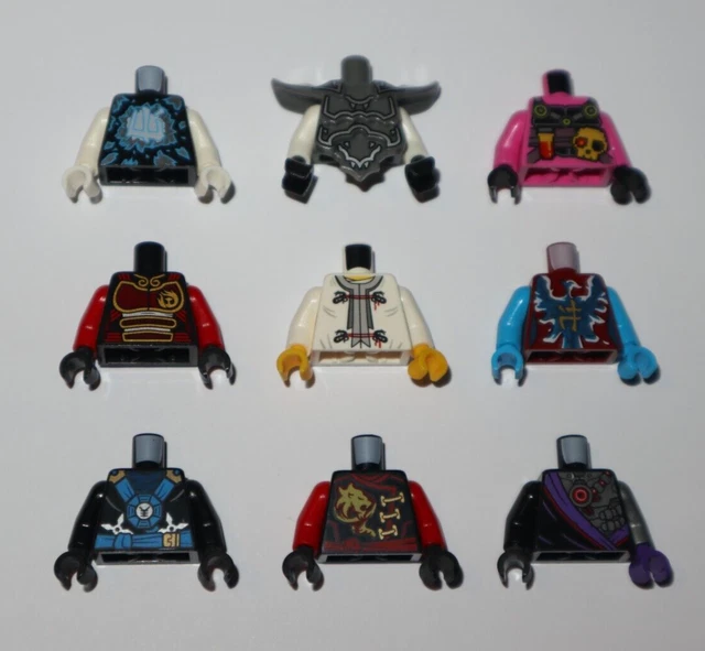 LEGO ® LOT 9 Torse + Bras + Main Minifig Figurine Personnage Ninjago ...