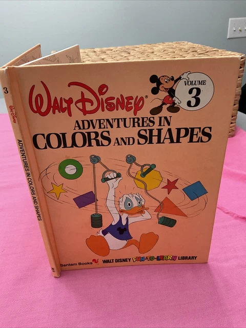WALT DISNEY’S COLORS And Shapes HC Book Volume 3 - Fun-To-Learn Library ...