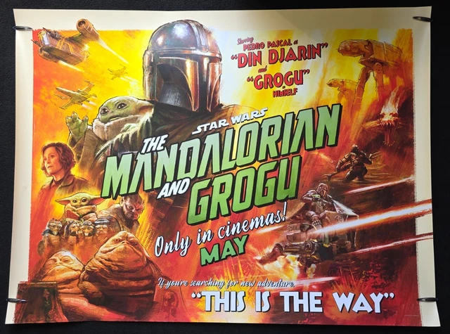 STAR WARS THE Mandalorian And Grogu Original Quad Cinema Poster £52.70 ...